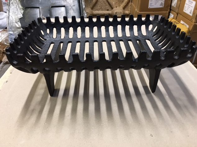 BURNACE 18'' (Actual Width 16.1'') Cromwell Fire Basket - Cast Iron | eBay