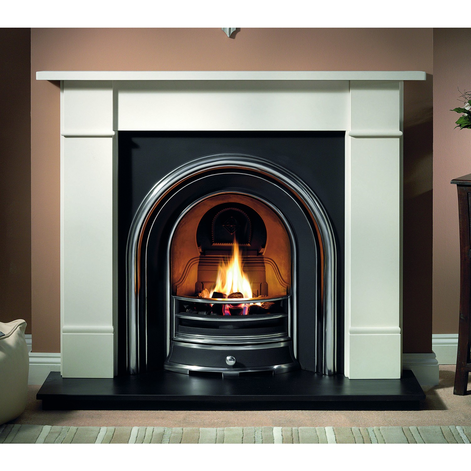 Brompton 51'' Fire Surround - Agean Limestone,