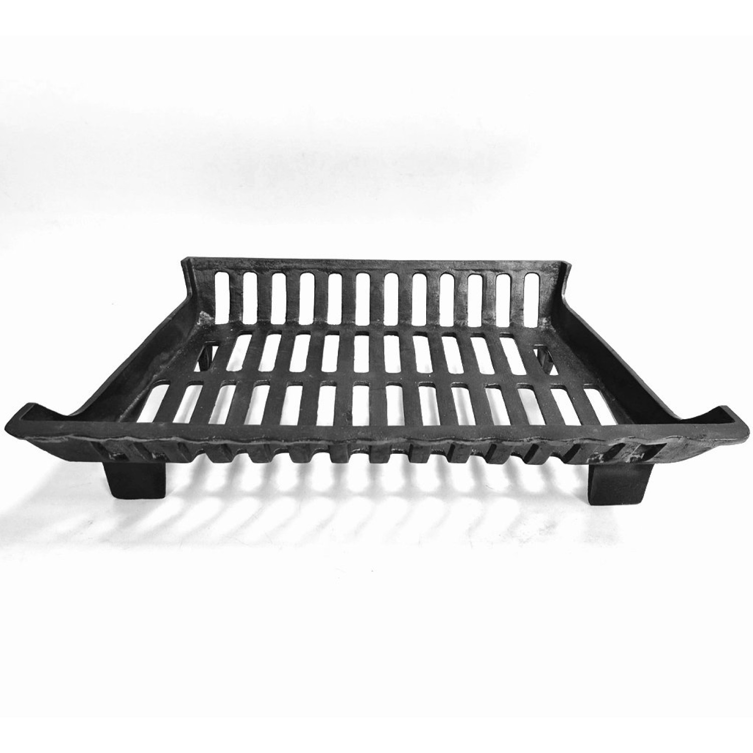 24" Cast Iron Freestanding Fire Grate | Heavy-Duty Inglenook Fire Basket