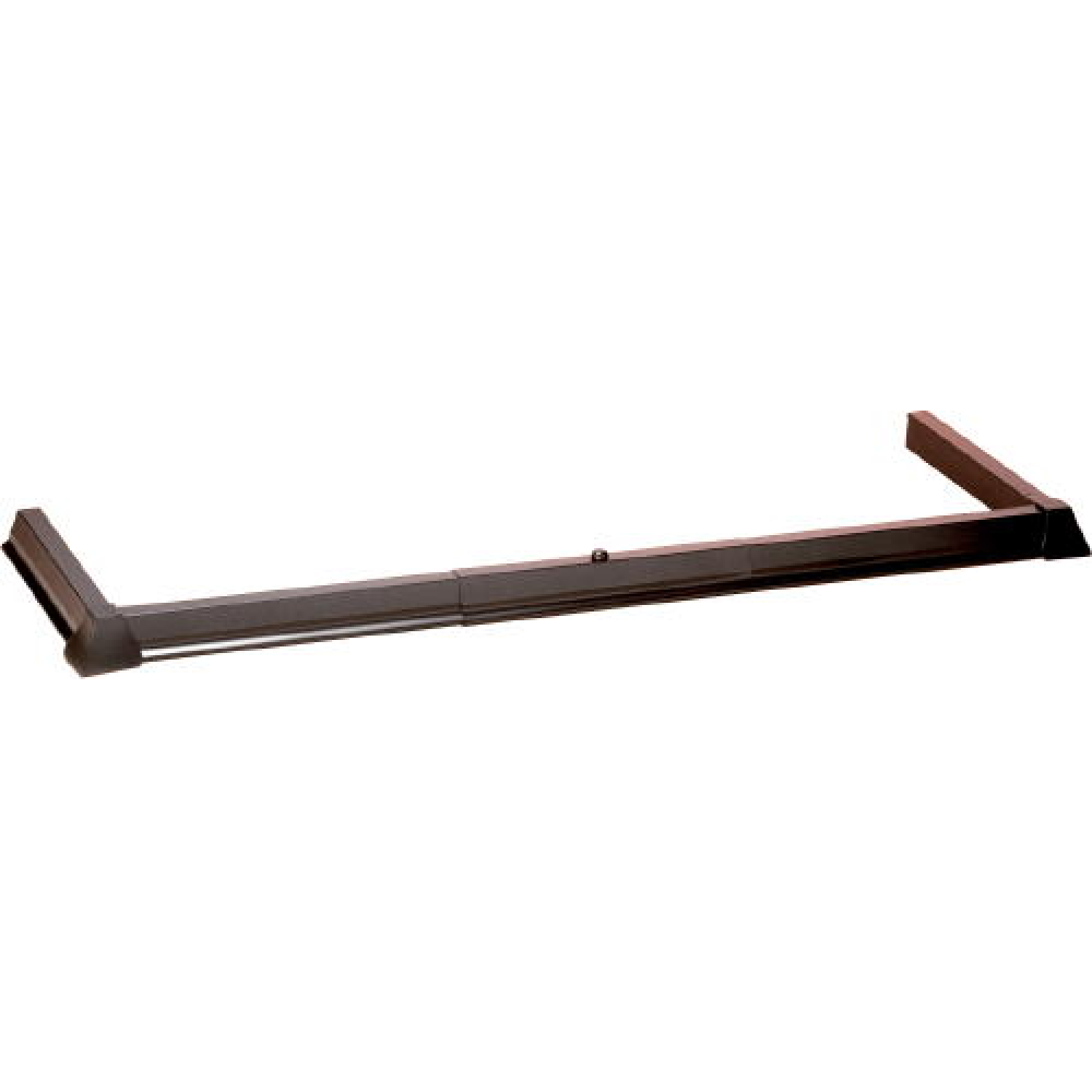 Custom Size Plain Base Extendable Fireplace Fender - Black