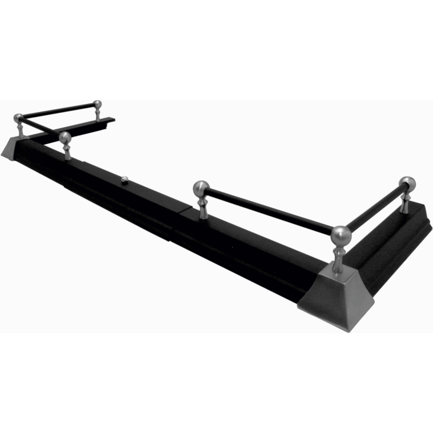 6 Ball Extendable Fireplace Fender 48'' to 60'' (Three Pieces) - Black ...