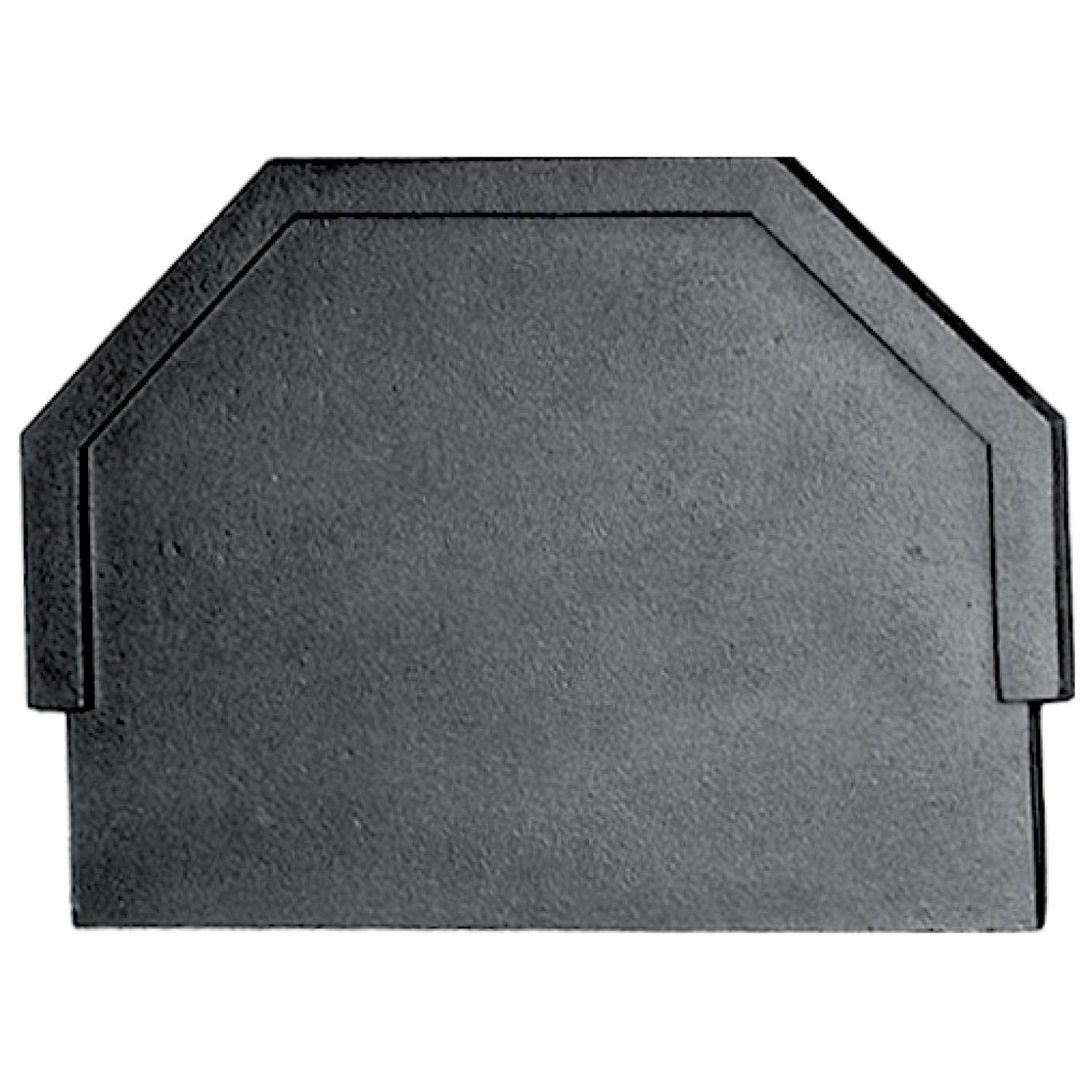 Standard Plain Cast Iron Fire Back 18'' Wide - Cast Iron