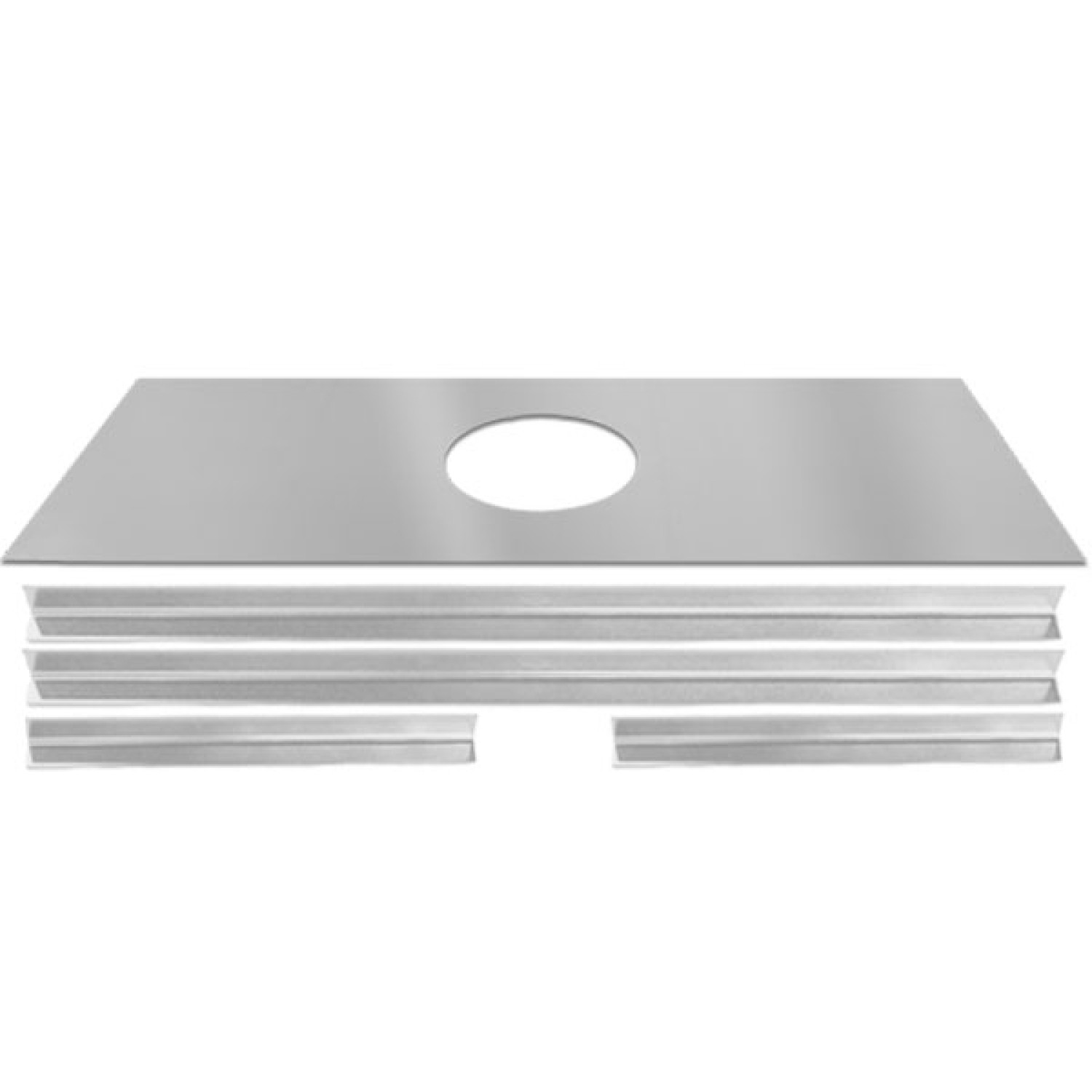6'' Register Plate Kit inc Brackets - Galvanised