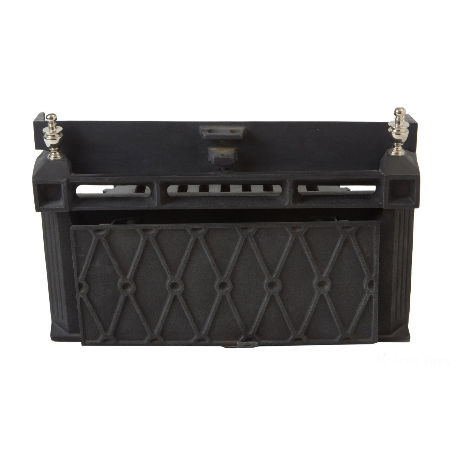 16'' Lattice All Night Burner - Open Fire Burns Coals and Logs - Black ...
