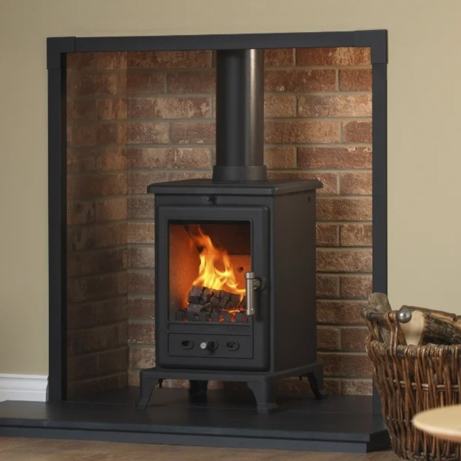 Stove Chamber Fire Trim Kit - Matt Black