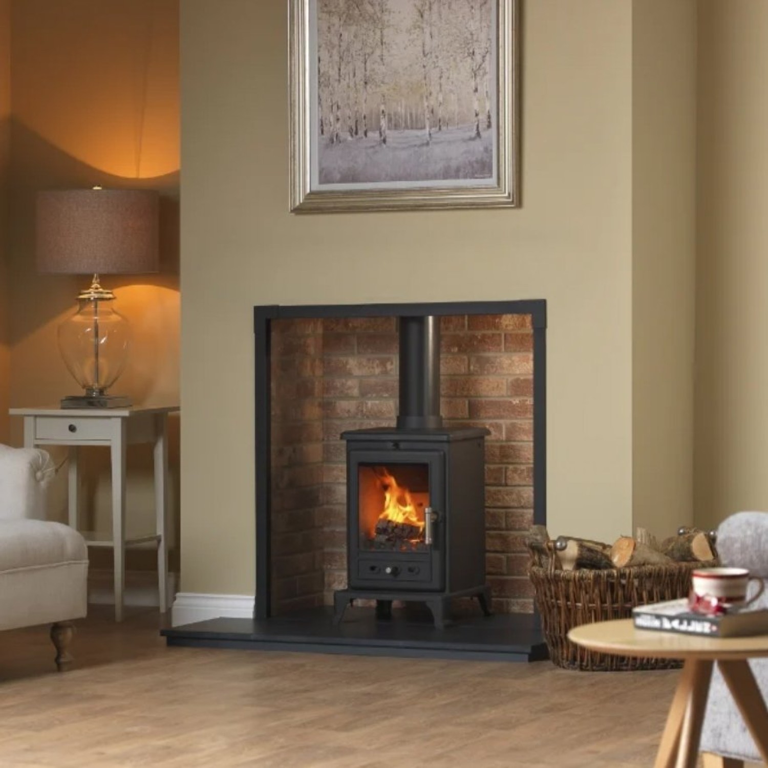 Stove Chamber Fire Trim Kit - Matt Black