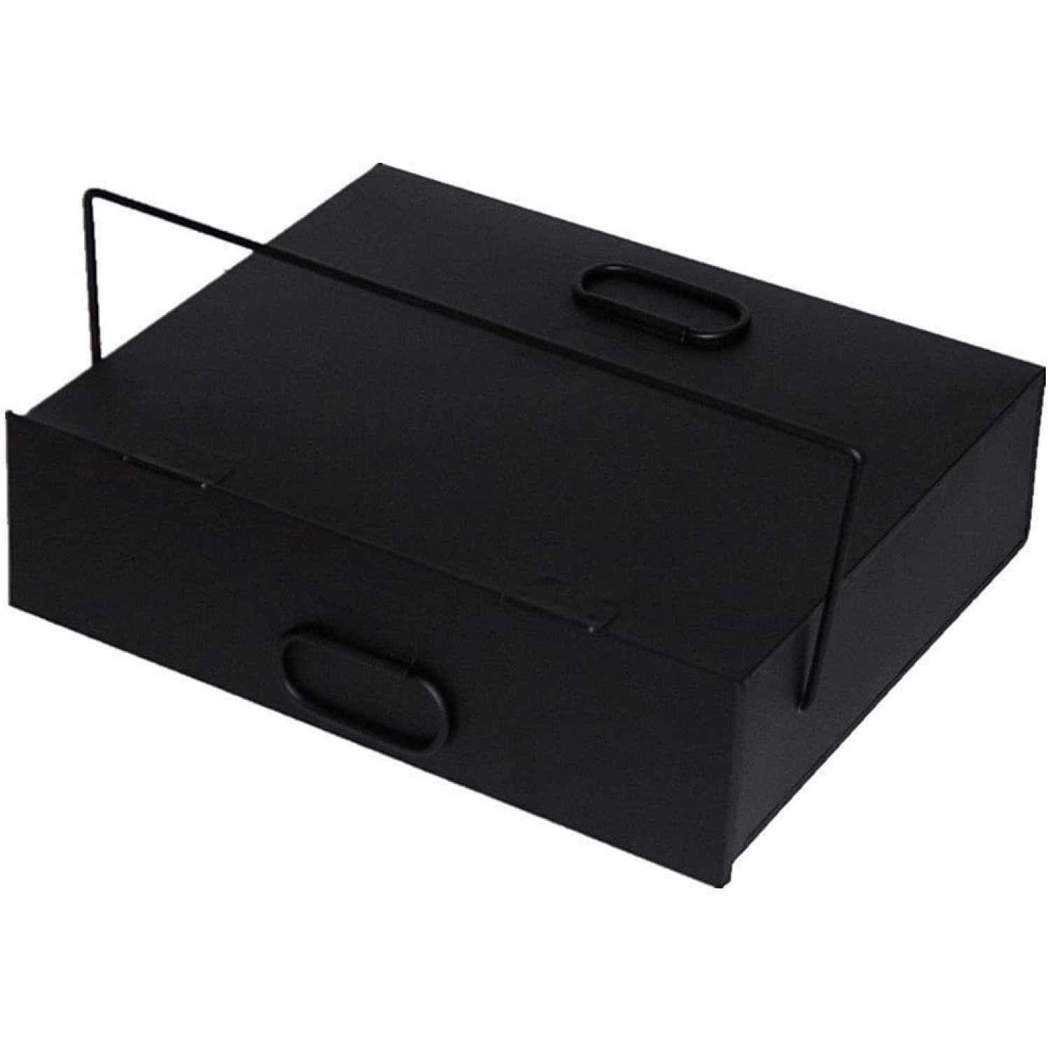 Black Ash Carrier Ash Bin Hot Ash Tidy Fireplace Carrier Storage Box