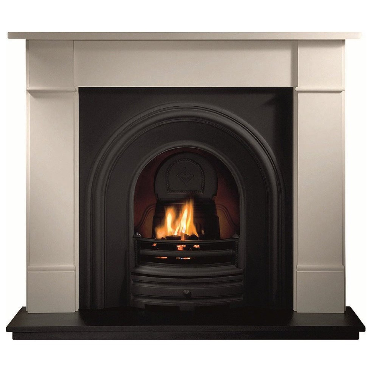 Crown Arched Cast Iron Insert - Black