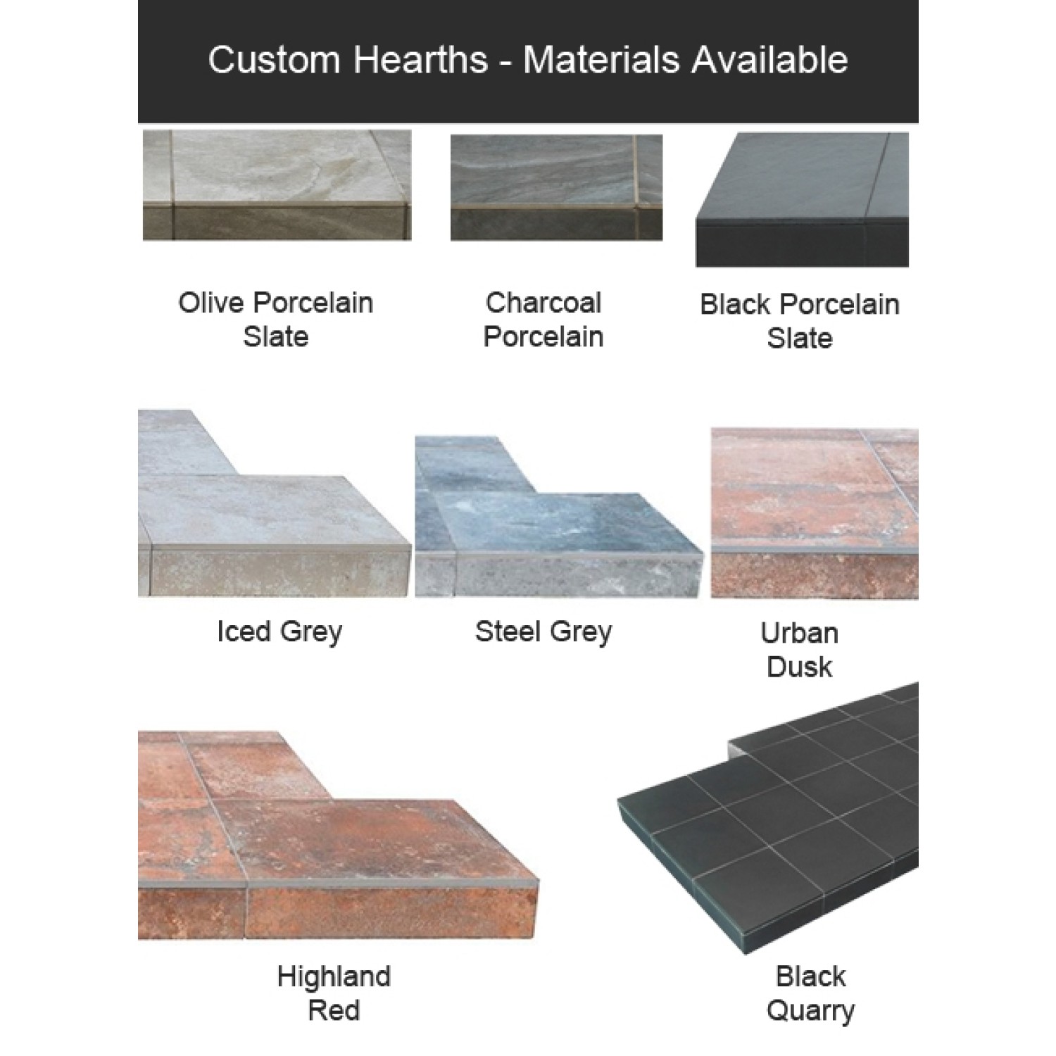 Made to Measure Tiled Fireplace Hearth - Custom Slate, Quarry ...