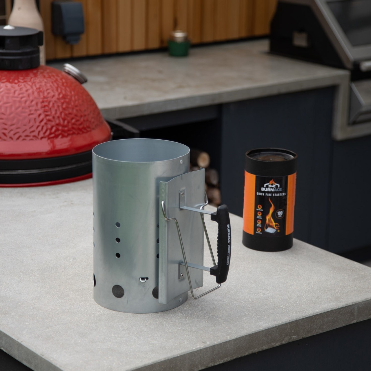 XL Charcoal Chimney Starter, Luxury BBQ Briquette or Lumpwood Coal ...