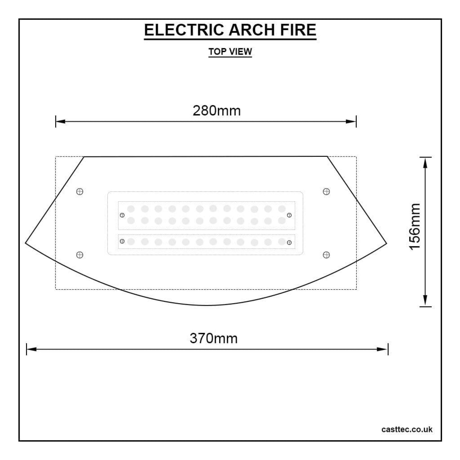 Electric Arch Inset Fire