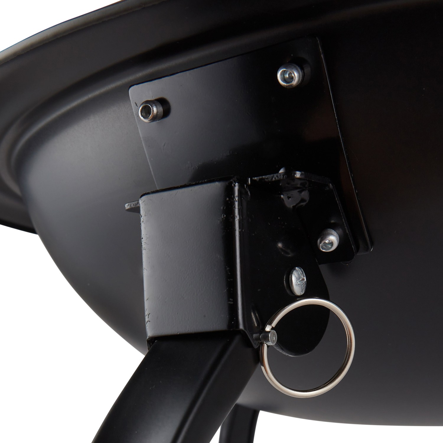 BURNACE Round Fire Pit 22'' Portable Black inc Fold Legs Outdoor ...