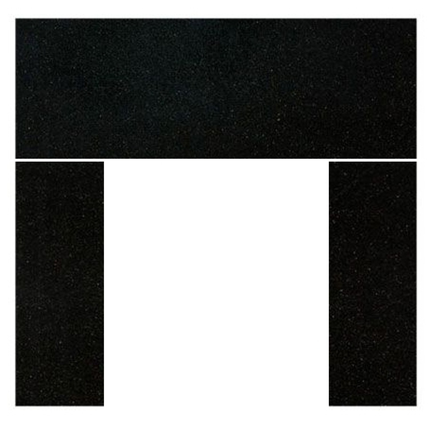 Set of 3 Granite Polished Basket Slips