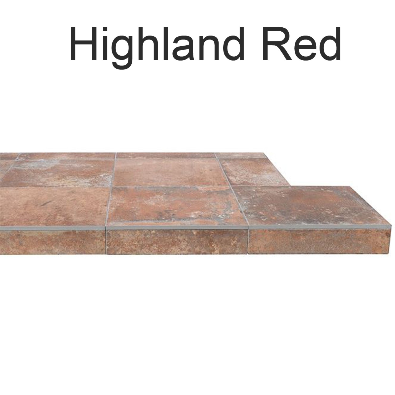 Highland Red Fireplace Hearth Tile (304mm x 304mm)