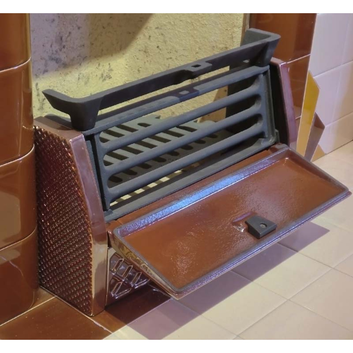 16'' Star All Night Burner - Open Fire Burns Coals and Logs - Matt Black