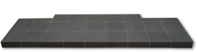 Black Quarry Fireplace Hearth Tiles (146mm x 146mm) 5055910907555 | eBay